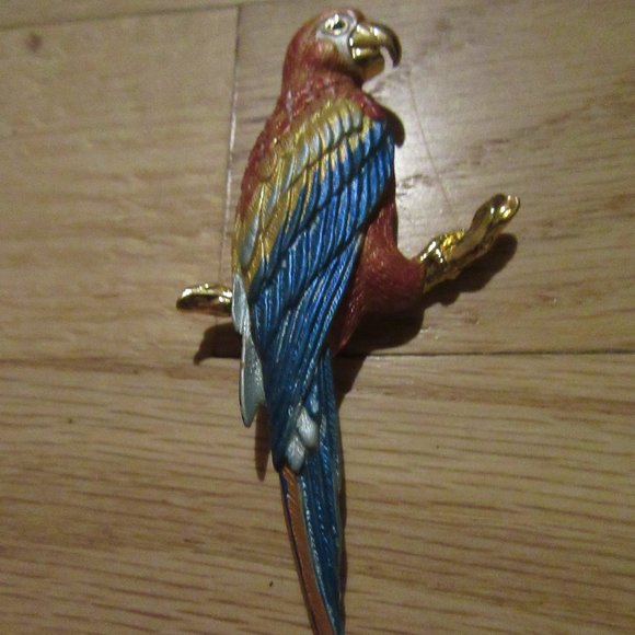 Jewelry | Vintage Parrot Pinpaintedunmarked | Poshmark